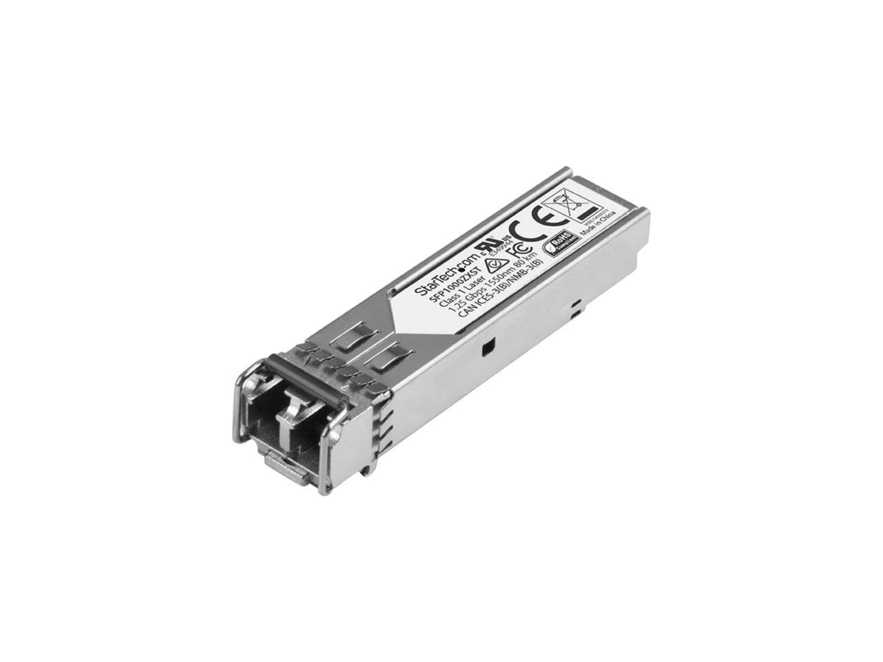 StarTech.com SFP1000ZXST 1000BASE-ZX SFP Transceiver Module - 1 Gbps - 80 km - MSA Compliant ...