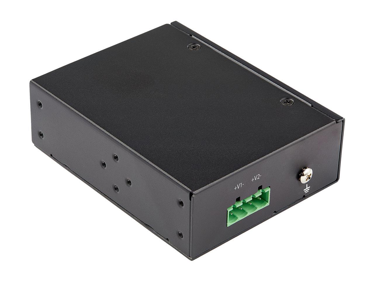 StarTech.com IESC1G50UP Industrial 5 Port Gigabit PoE Switch - 30W ...