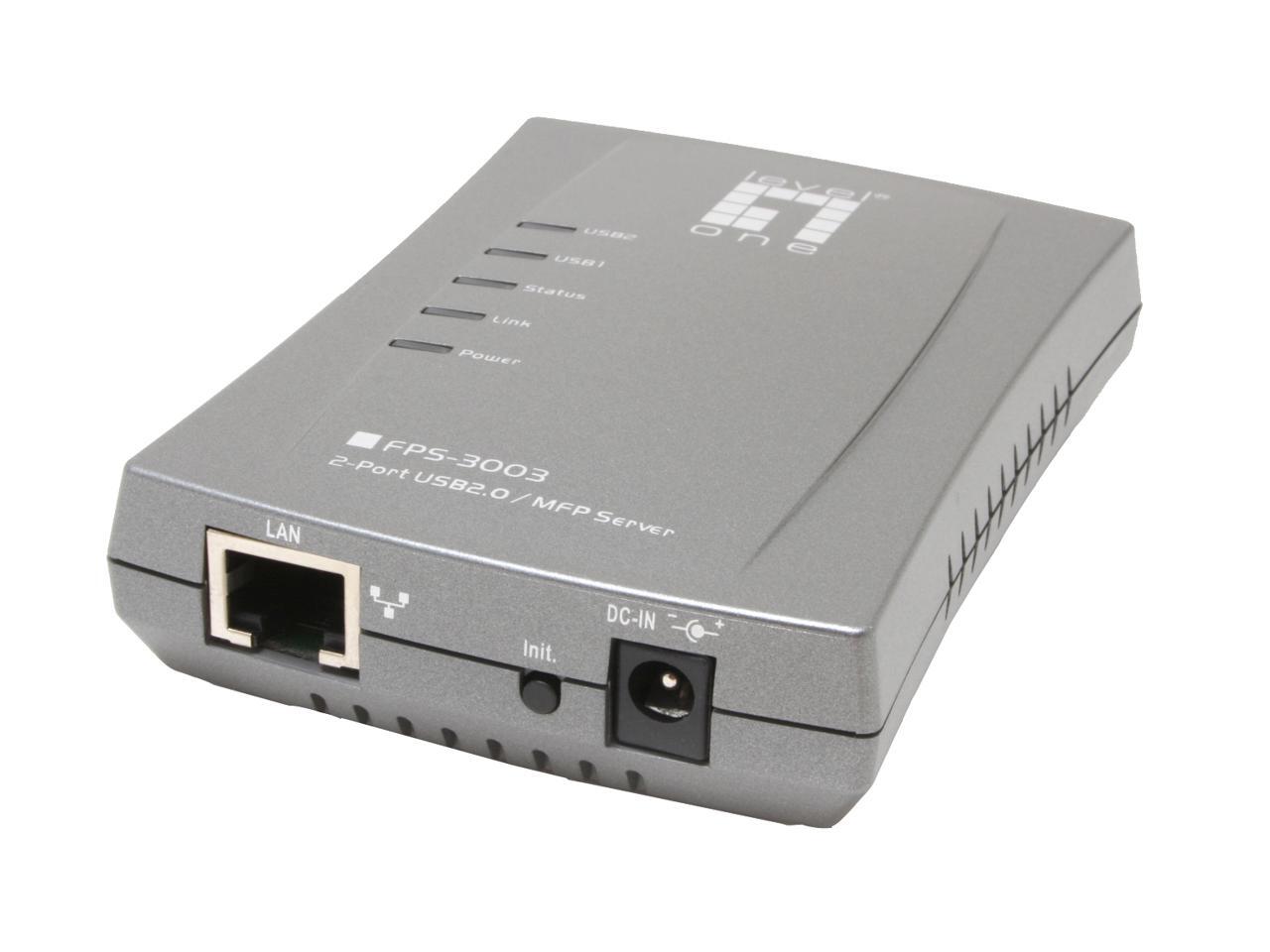 LevelOne FPS-3003 2-port USB/ MFP Server - Newegg.com