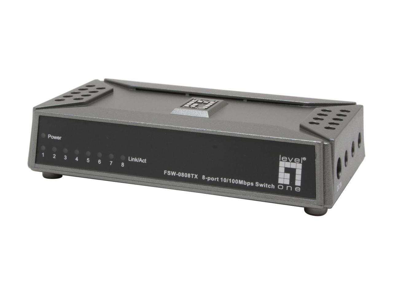 LevelOne FSW-0808TX 8 Port Mini Ethernet Switch - Newegg.com