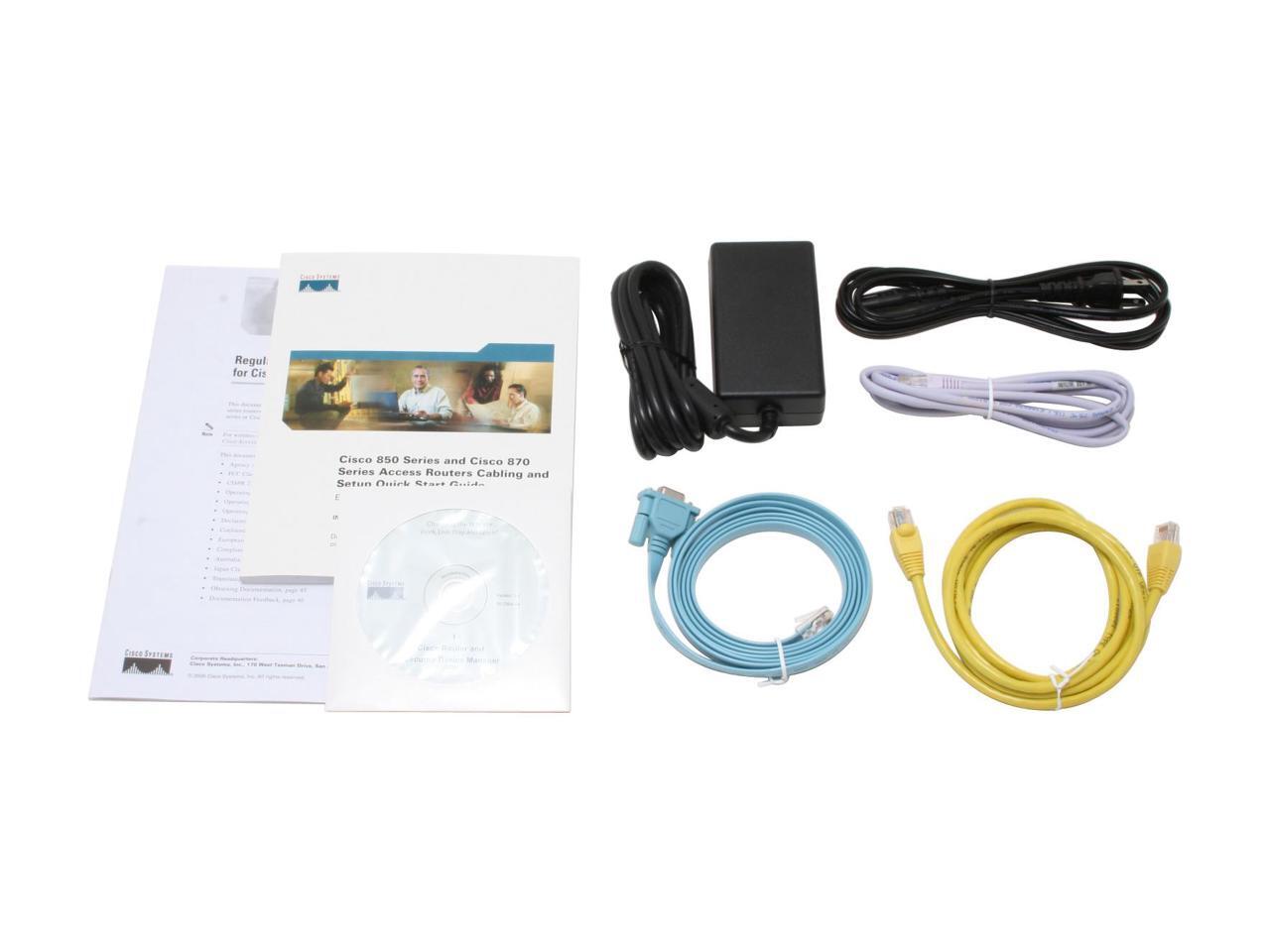 CISCO CISCO857-K9 10/100Mbps ADSL Router/over analog phone lines 4 x 10 ...