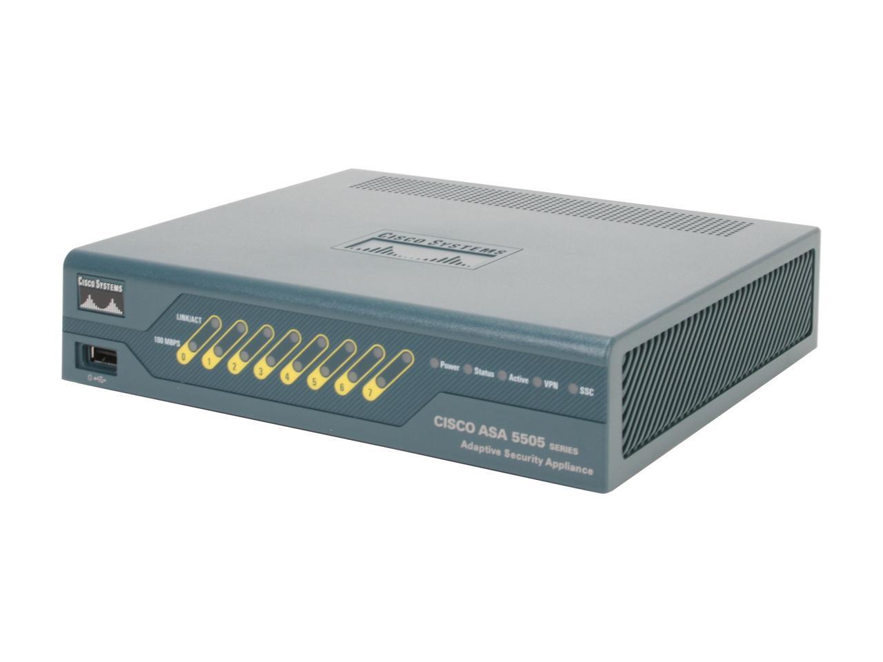 CISCO ASA5505-UL-BUN-K9 Wired ASA 5505 Security Appliance - Newegg.com