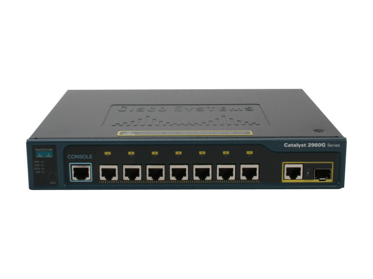 CISCO WS-C2960G-8TC-L 1000Mbps Switch 7 Ethernet ports - Newegg.com