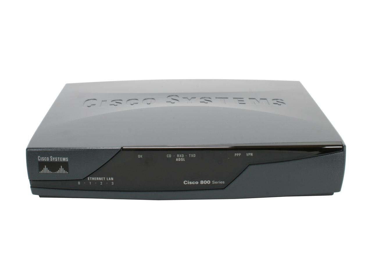 CISCO CISCO877-SEC-K9 10/100Mbps ADSL Security Bundle /w PLUS Feature ...