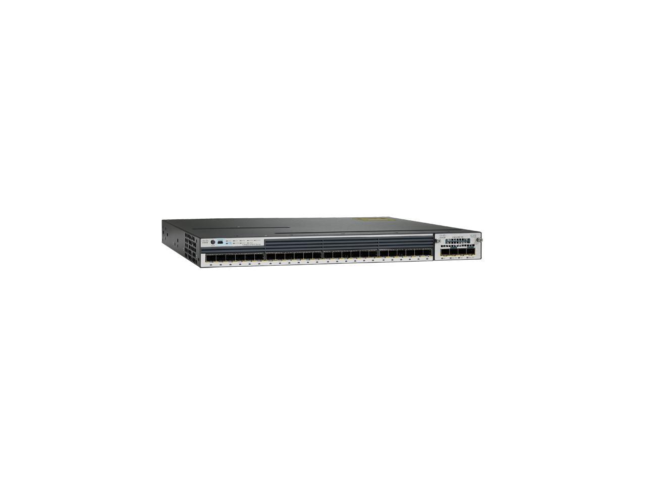 CISCO Catalyst 3750 WS-C3750X-24T-S 10/100/1000Mbps Layer 3 Switch - 24 ...