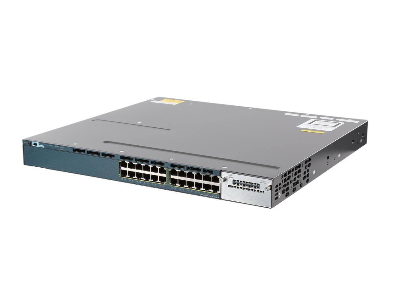 CISCO Catalyst 3560-X WS-C3560X-24P-L POE Ethernet Switch - 24 Port - 2 ...