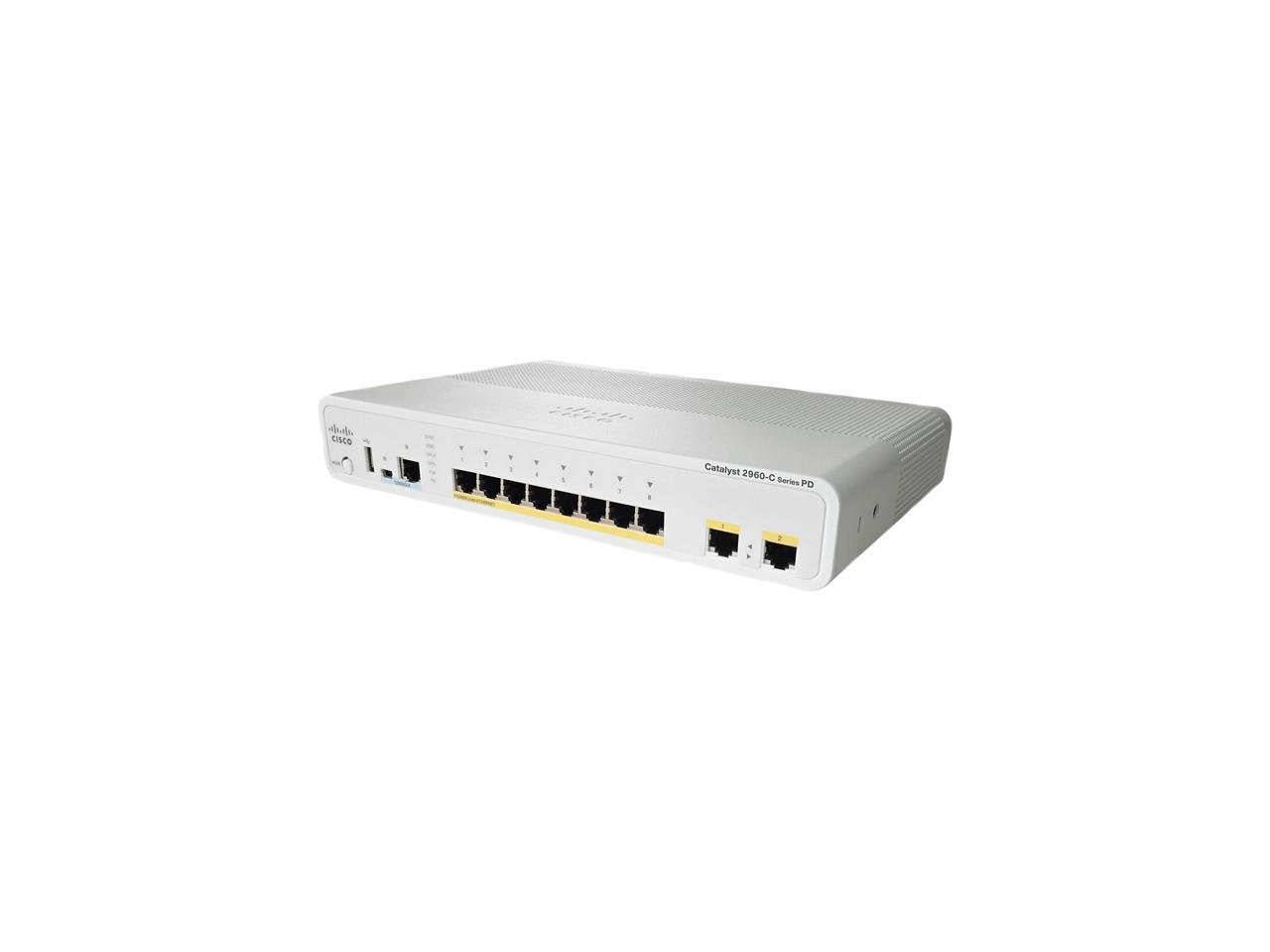 CISCO 2960-C WS-C2960CPD-8PT-L Managed Switch - Newegg.com
