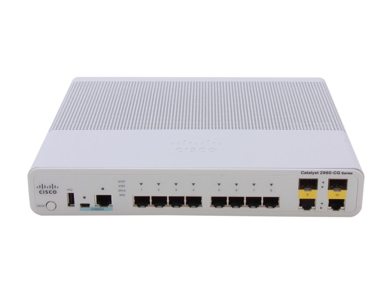 CISCO Catalyst 2960-C WS-C2960CG-8TC-L Managed Compact Switch - Newegg.com