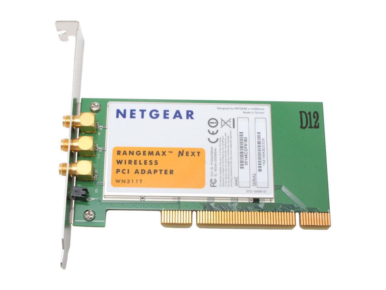 NETGEAR WN311T-100NAS PCI RangeMax NEXT Wireless Adapter - Newegg.com