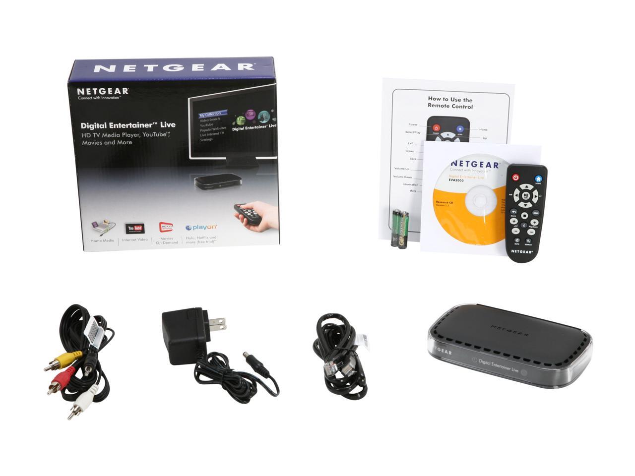 NETGEAR EVA2000-100NAS Digital Entertainer Live - Newegg.com