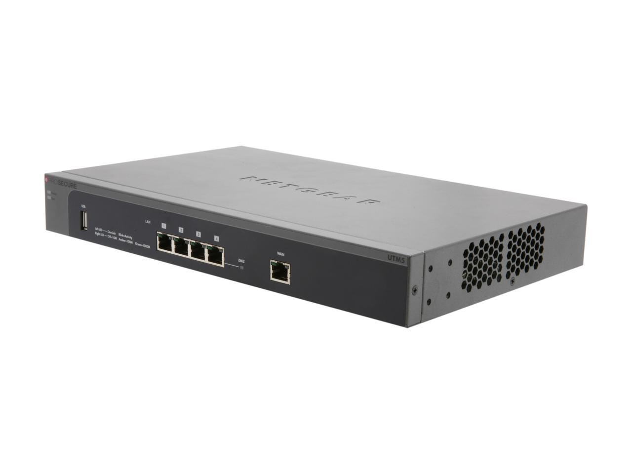 NETGEAR UTM5EW-100NAS VPN Wired ProSecure UTM5 Appliance with 1-year ...