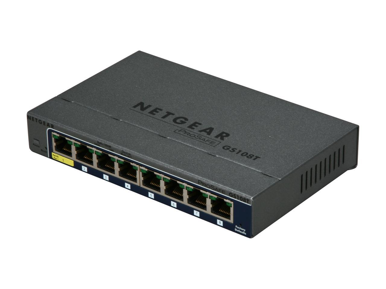 NETGEAR 8 Port Gigabit Smart Switch - Lifetime Warranty (GS108T ...
