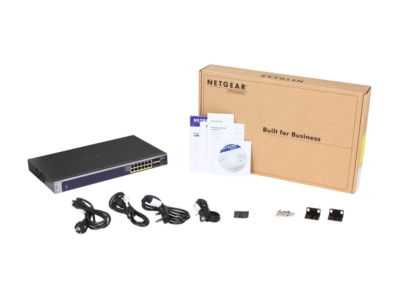 NETGEAR ProSAFE 12-Port Gigabit POE+ Managed Switch Layer 2+ With ...