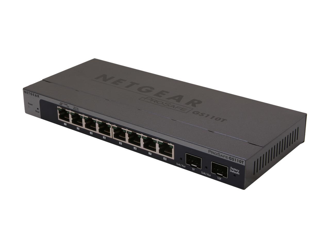 NETGEAR 8 Port Gigabit Smart Switch + 2 SFP Ports - Lifetime Warranty ...