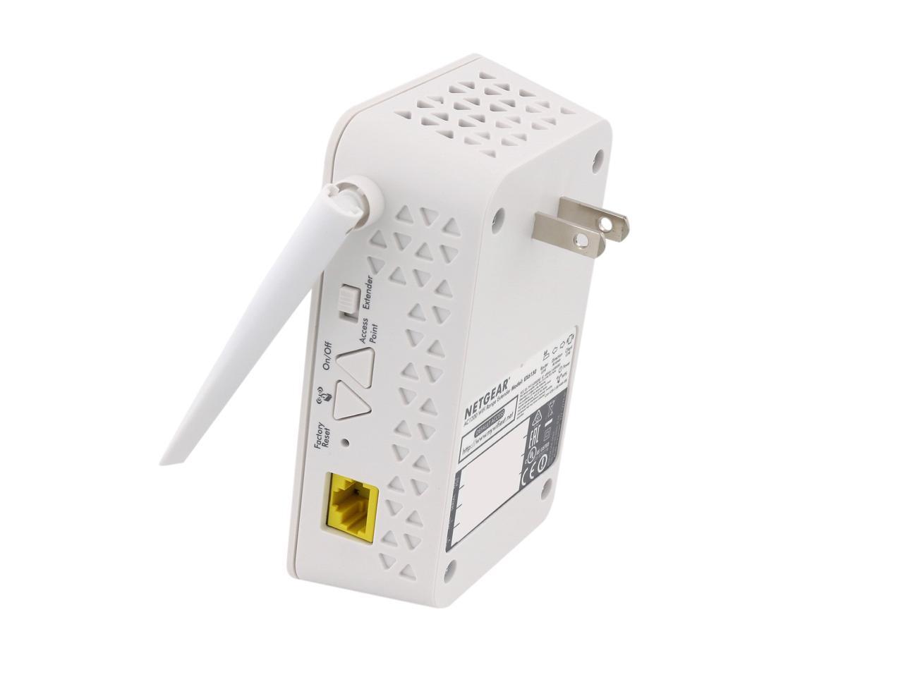 Netgear EX6150-100NAS AC1200 Wi-Fi Dual Band Gigabit Range Extender ...