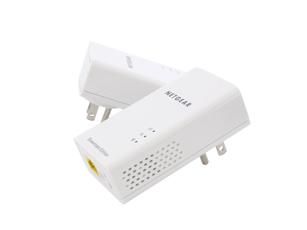 NETGEAR PL1010 Homeplug AV2 1 Gbps Powerline Kit, Up to 1000 Mbps ...