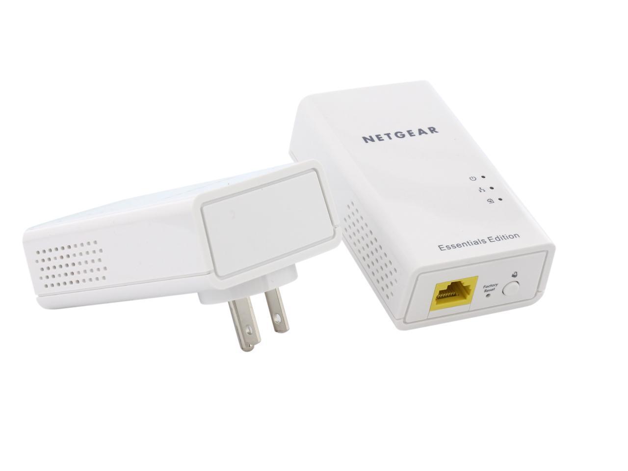 NETGEAR PL1010 Homeplug AV2 1 Gbps Powerline Kit, Up to 1000 Mbps ...