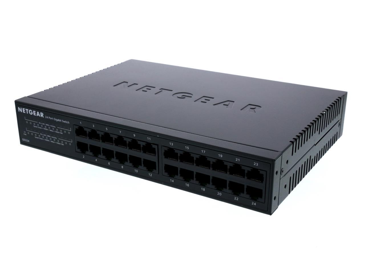 NETGEAR 24-Port Gigabit Ethernet Switch, Rackmount - Newegg.com