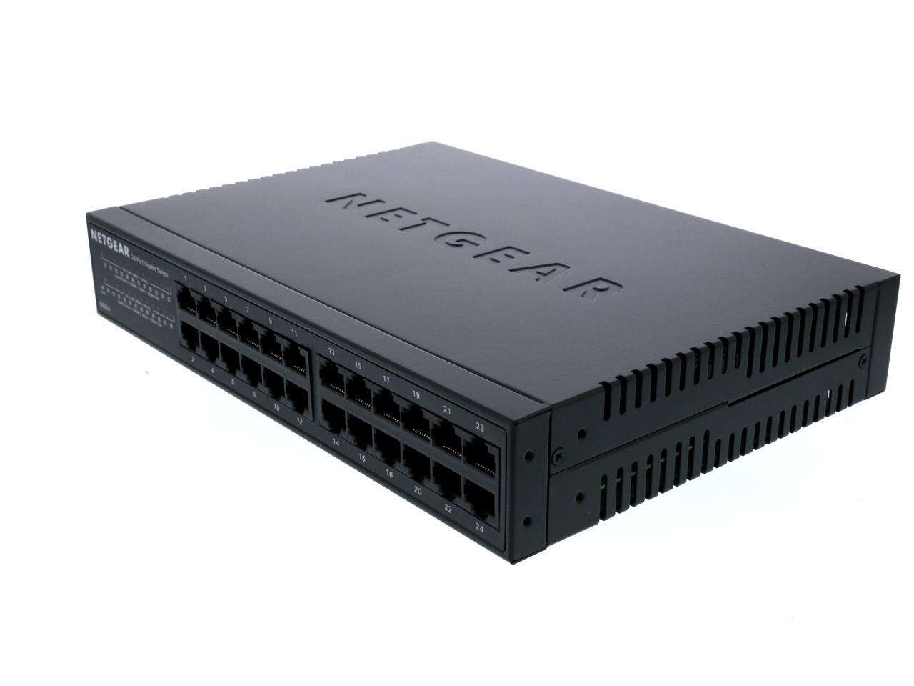 NETGEAR 24-Port Gigabit Ethernet Switch, Rackmount - Newegg.com