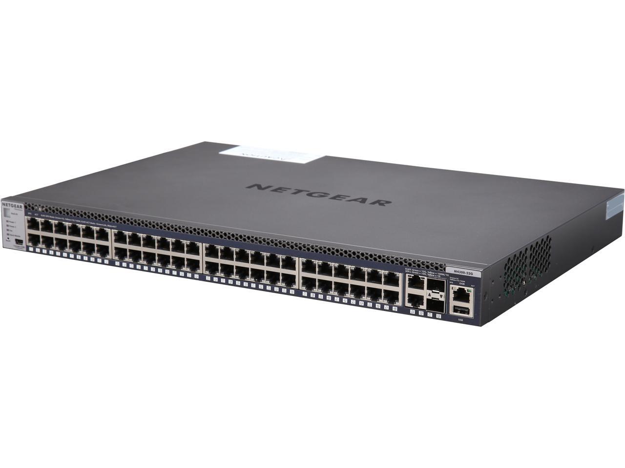 NETGEAR 52-port Stackable Managed Switch with 48x1G and 4x10G ...