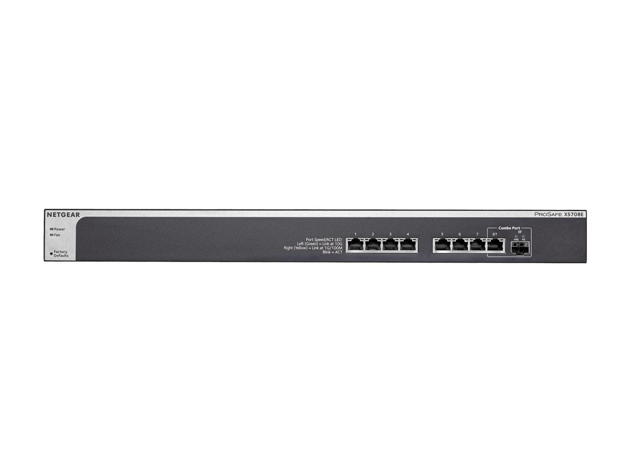 NETGEAR XS708Ev2 ProSAFE 8-Port 10-Gigabit Ethernet Web Managed (Plus ...