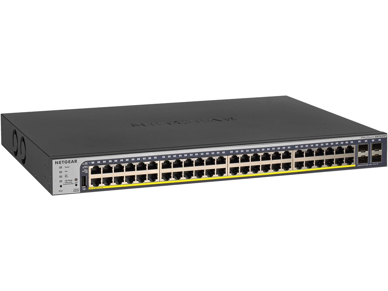 NETGEAR 48-Port Gigabit PoE+ Ethernet Smart Pro Switch - Newegg.com
