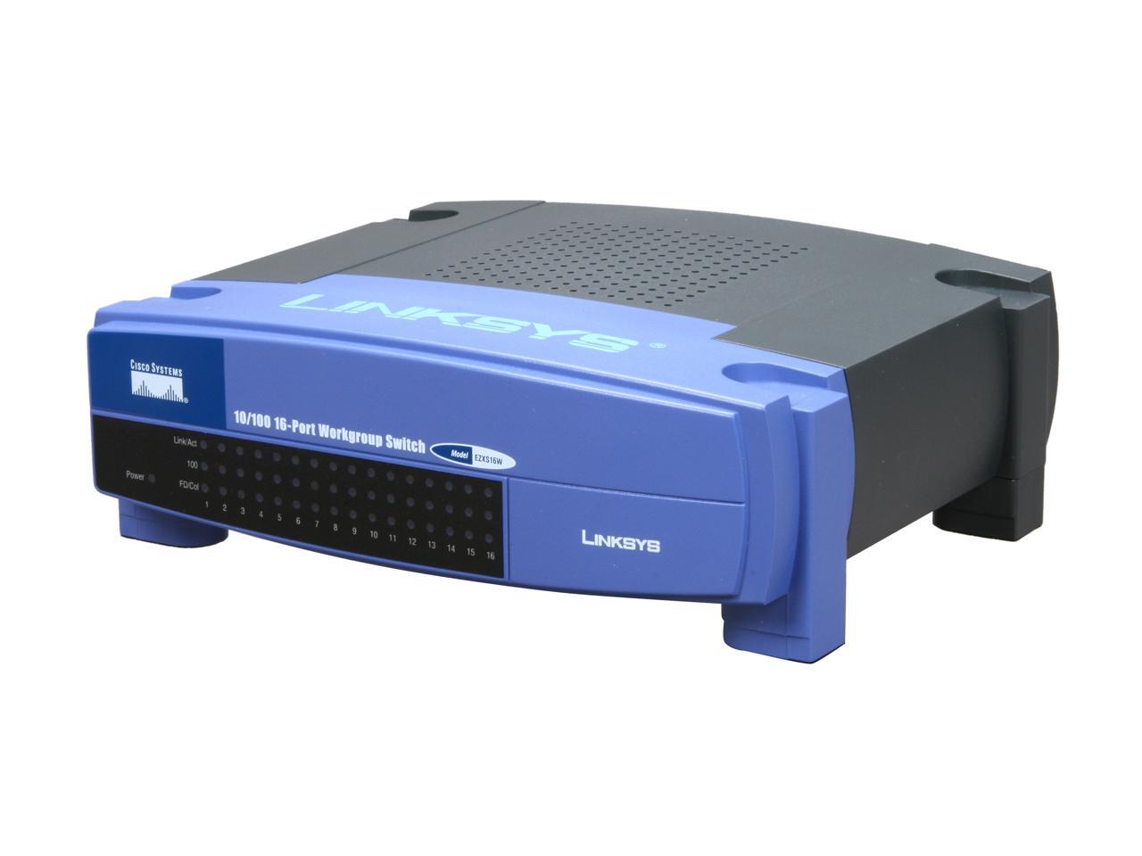 LINKSYS EZXS16W EtherFast 16-Port Workgroup Switch - Newegg.com
