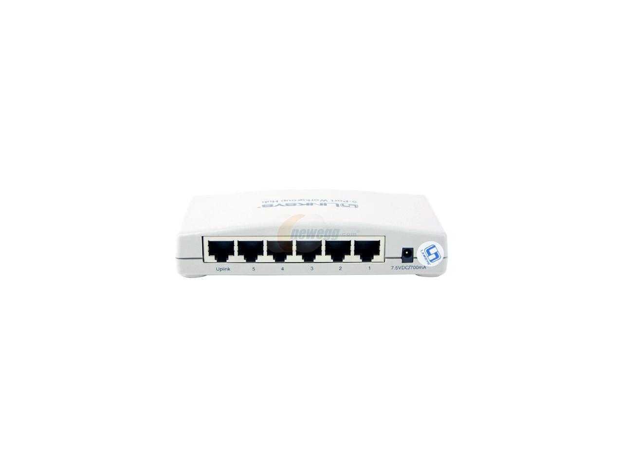 LINKSYS EW5HUB Instant Ethernet Workgroup 10M 5-port Hub - Newegg.com