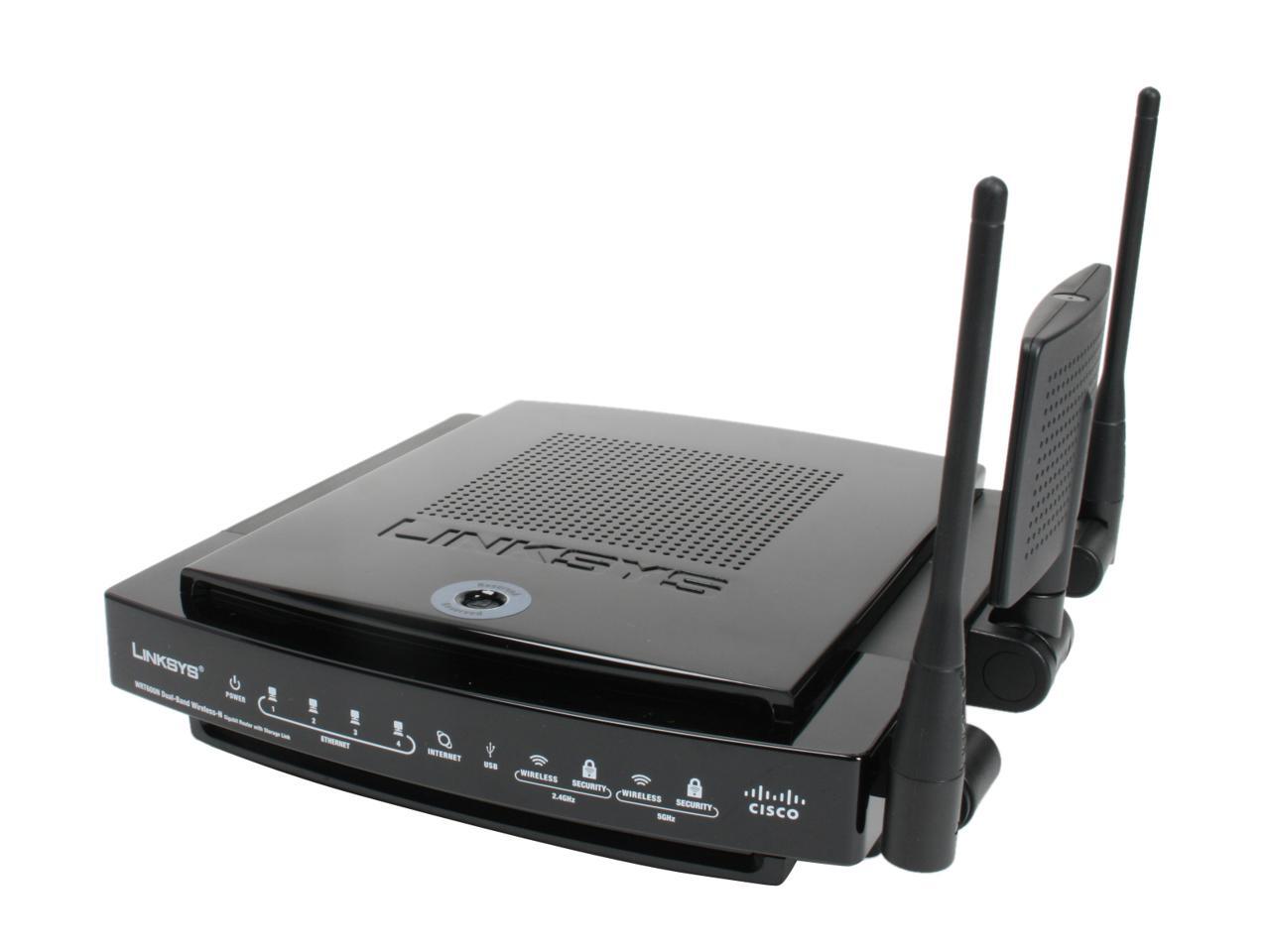 Linksys WRT600N Dual-Band Wireless-N Gigabit Router with Storage Link ...
