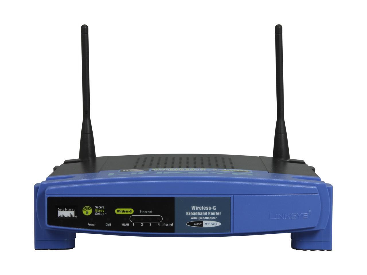 Refurbished: Linksys WRT54GS-RM Wireless-G Broadband Router with SpeedBooster - Newegg.com