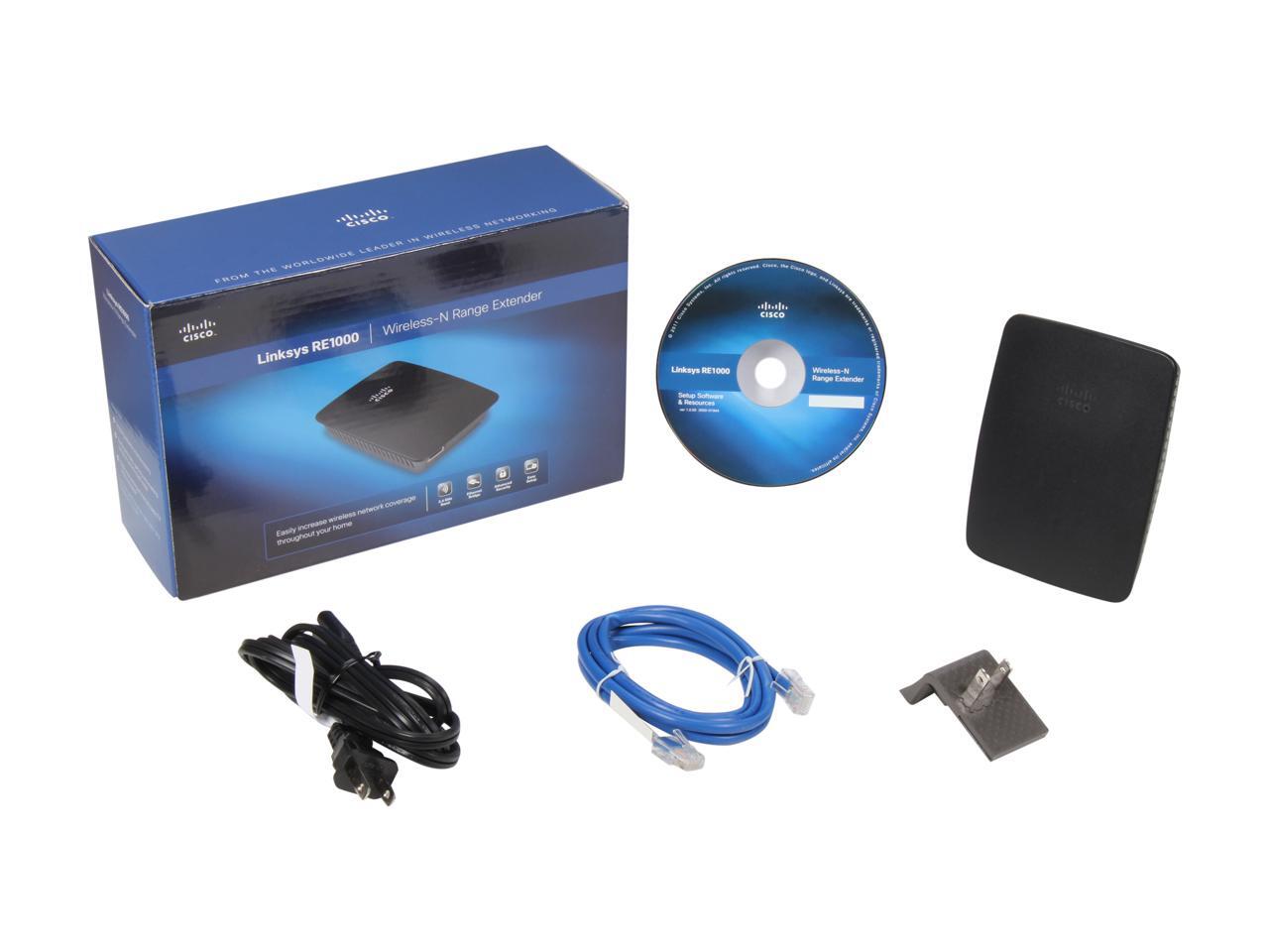 LINKSYS RE1000 Wireless-N Range Extender - Newegg.com