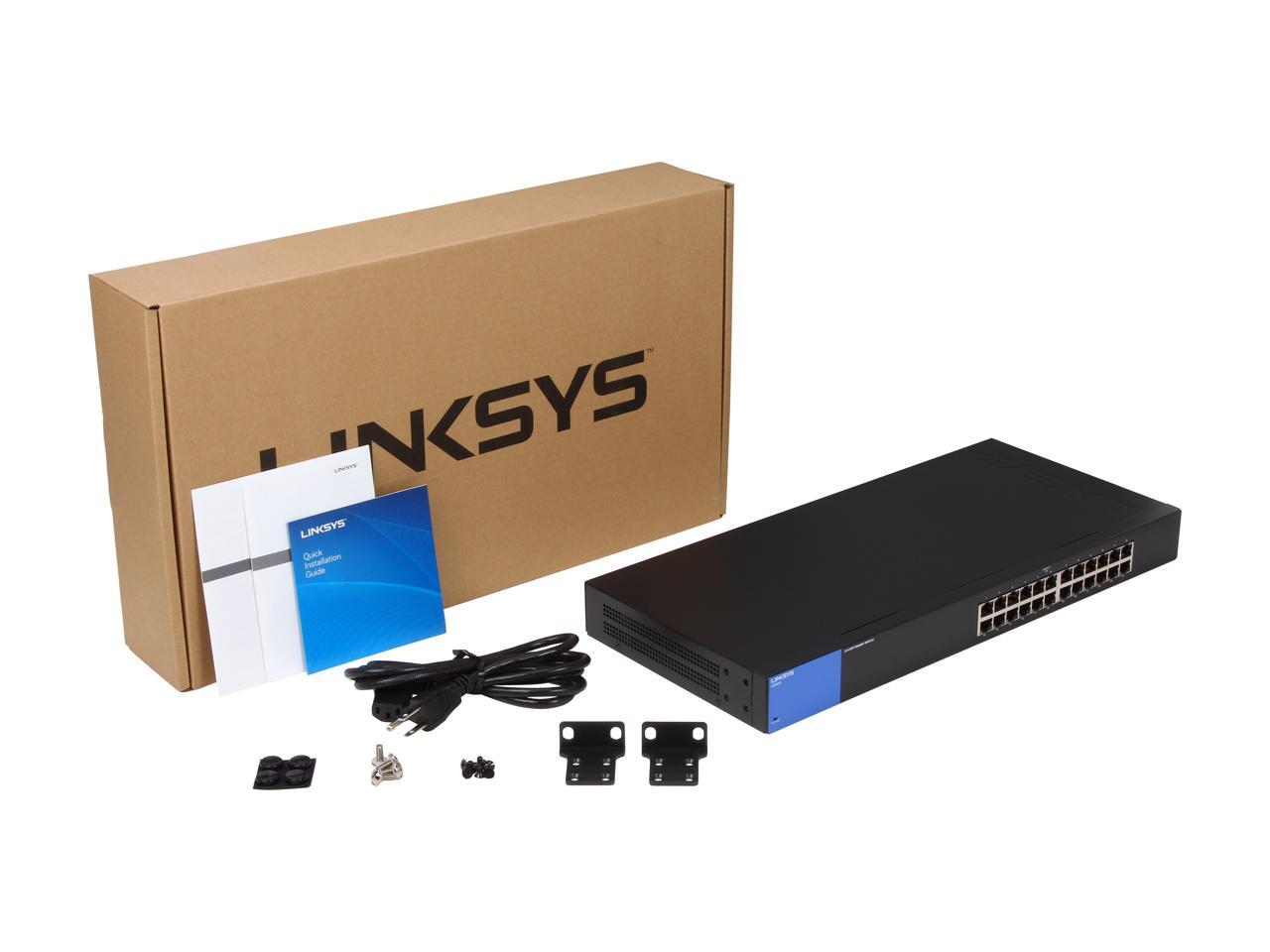 Linksys 24-Port Business Gigabit Switch (LGS124) - Newegg.com
