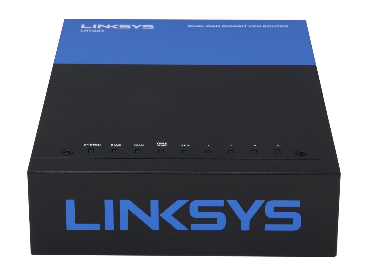 LINKSYS LRT224 Business Dual WAN Gigabit VPN Router - Newegg.com