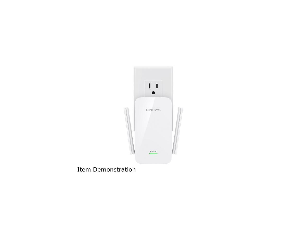 LINKSYS RE6400 AC1200 Wireless Dual Band Gigabit Range Extender ...