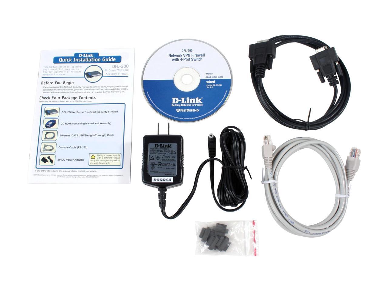 D-Link DFL-200 VPN Wired Desktop Firewall - Newegg.com