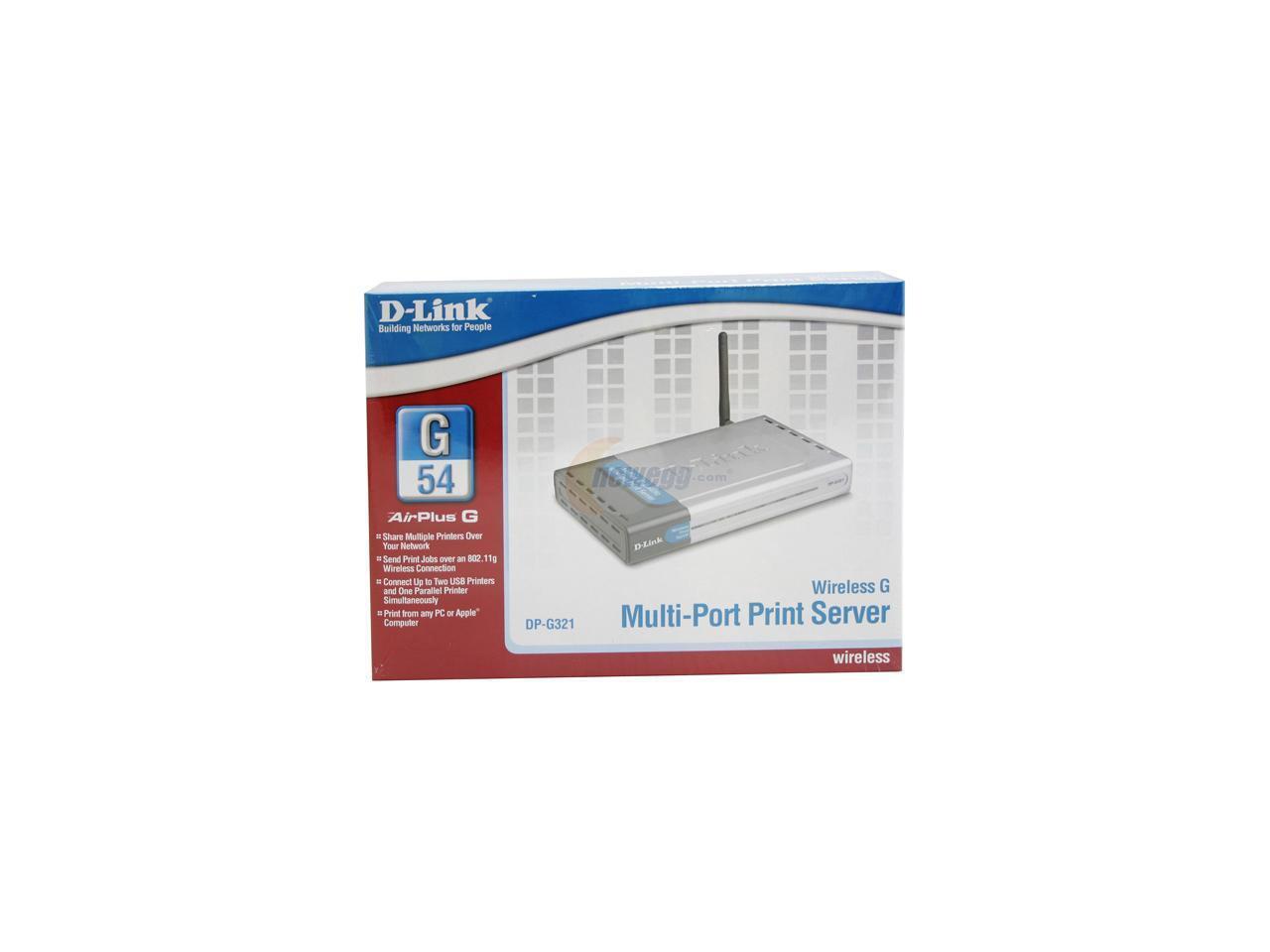 D-Link DP-G321 High Speed 2.4GHz Wireless Multi-Port Print Server - Newegg.com