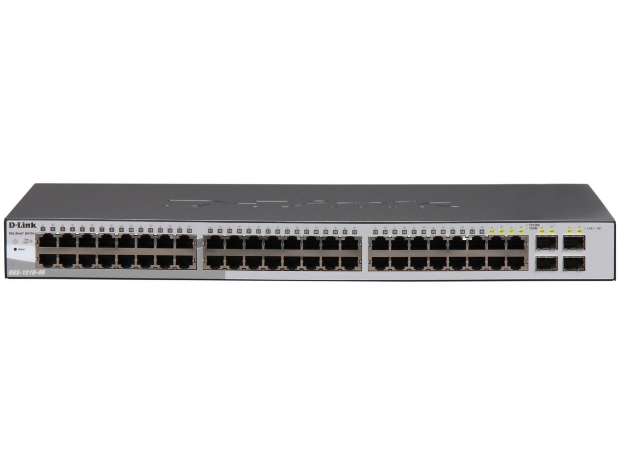 D-Link DGS-1210-48 Gigabit Switch With 4 Combo SFP Slots - Newegg.com