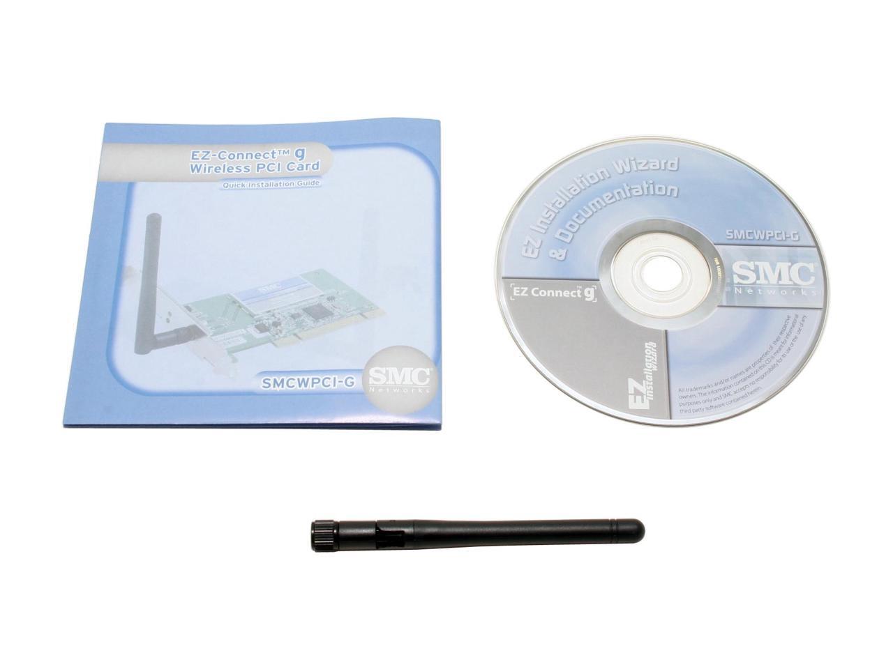 SMC LG-ERICSSON SMCWPCI-G PCI v2.2 (5v/3.3v) EZ Connect Wireless Card ...