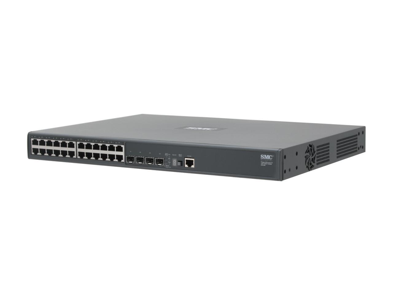 SMC LG-ERICSSON SMC8824M 10/100/1000Mbps Managed Layer 2 Switch with 2 ...