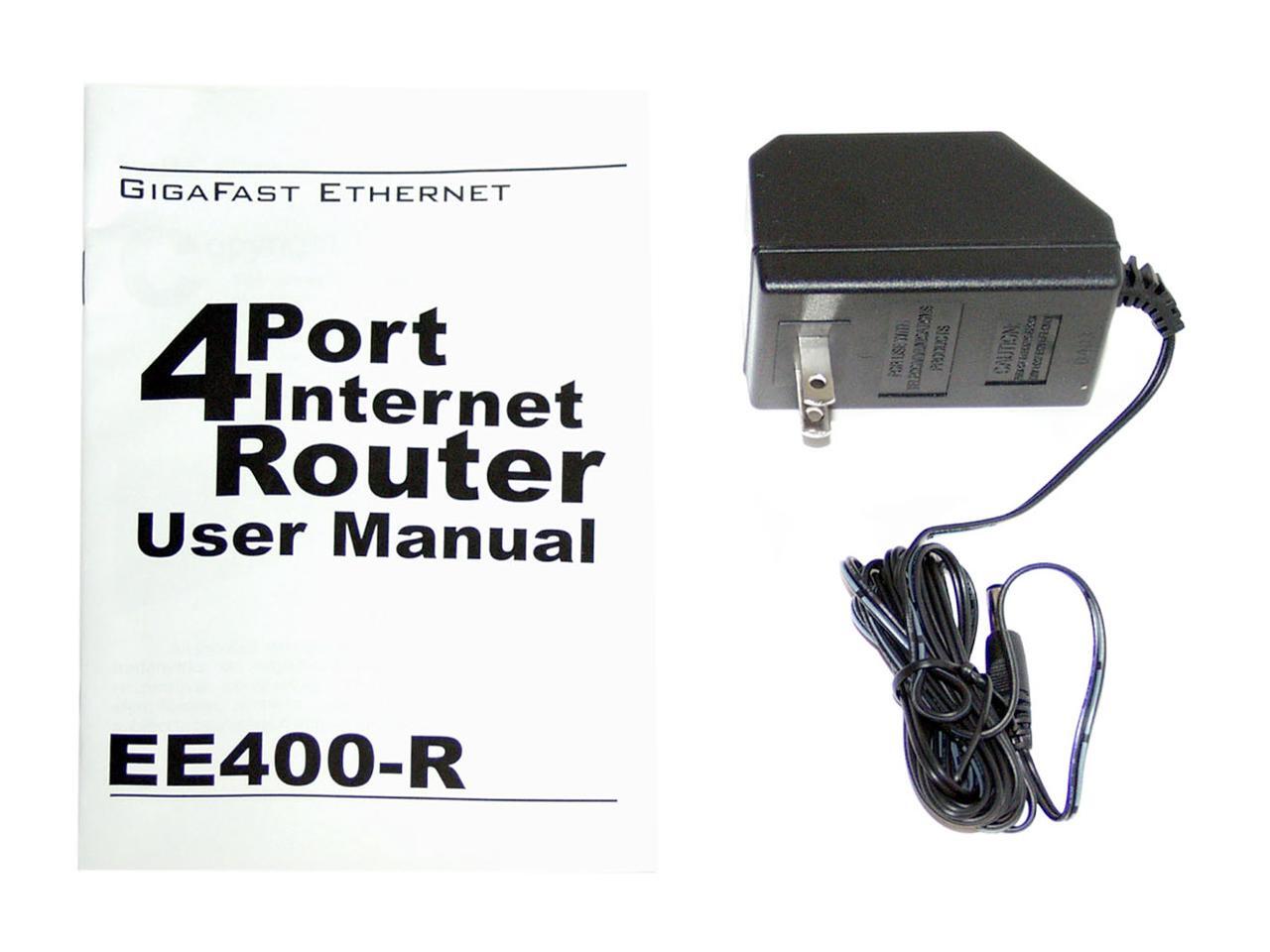 GIGAFAST EE400-R 10/20/100/200Mbps DSL/Cable Broadband Router - Newegg.com