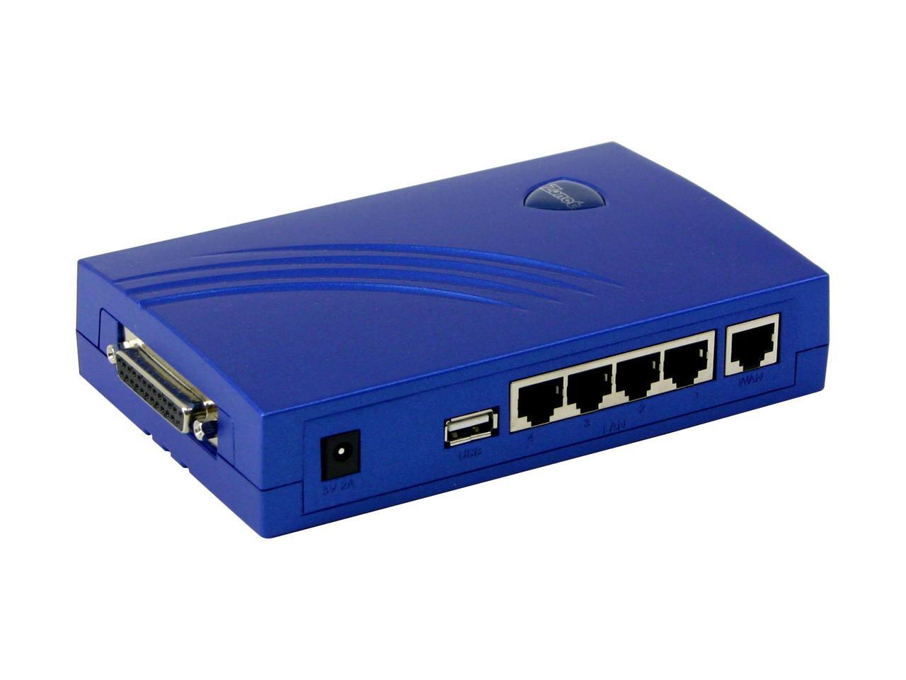 Zonet ZSR0104UP 10/100Mbps Broadband Router w/USB & LPT Print Server ...