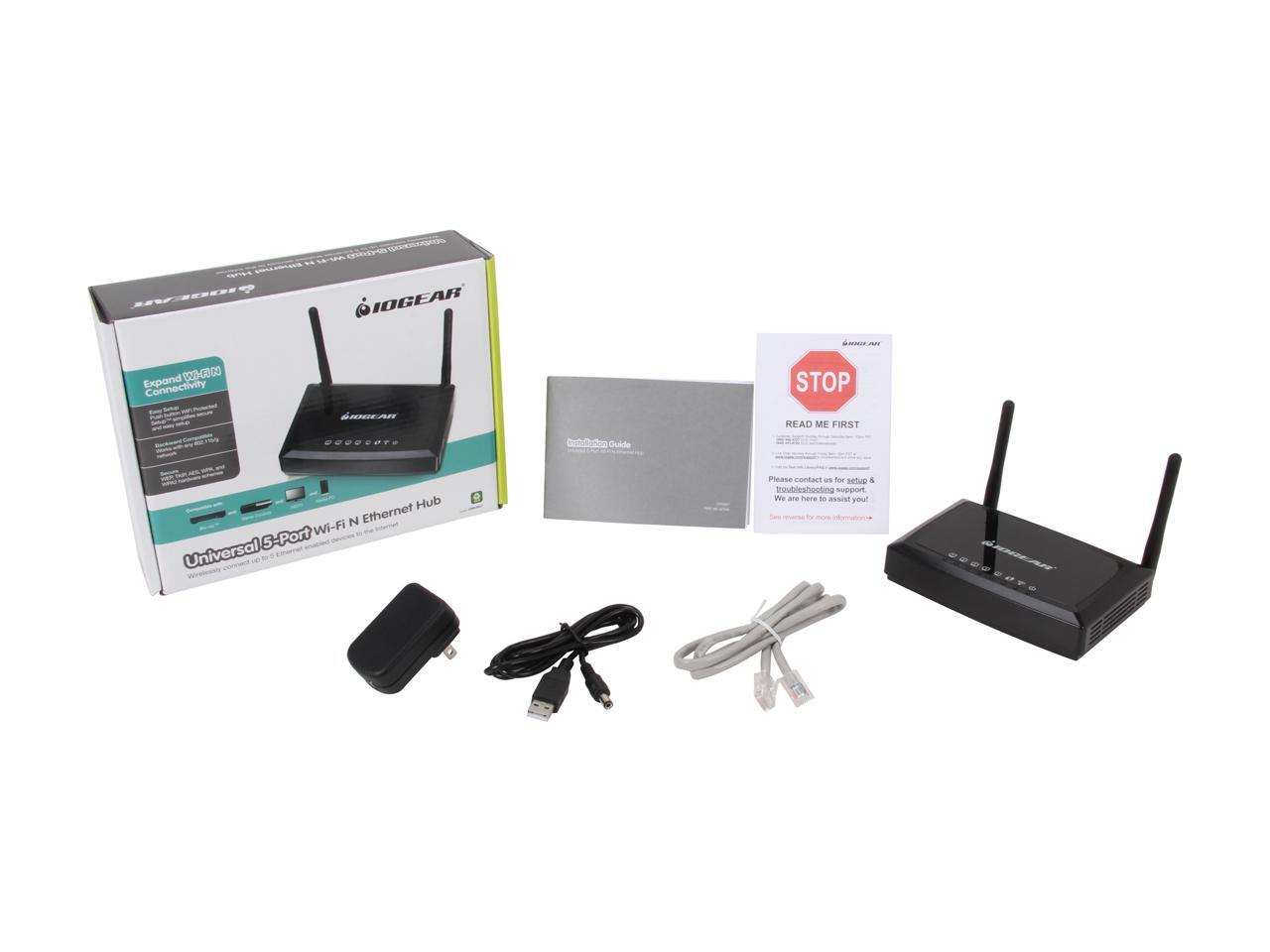 IOGEAR GWU647 Wireless Media Bridge 5-Port - Newegg.com