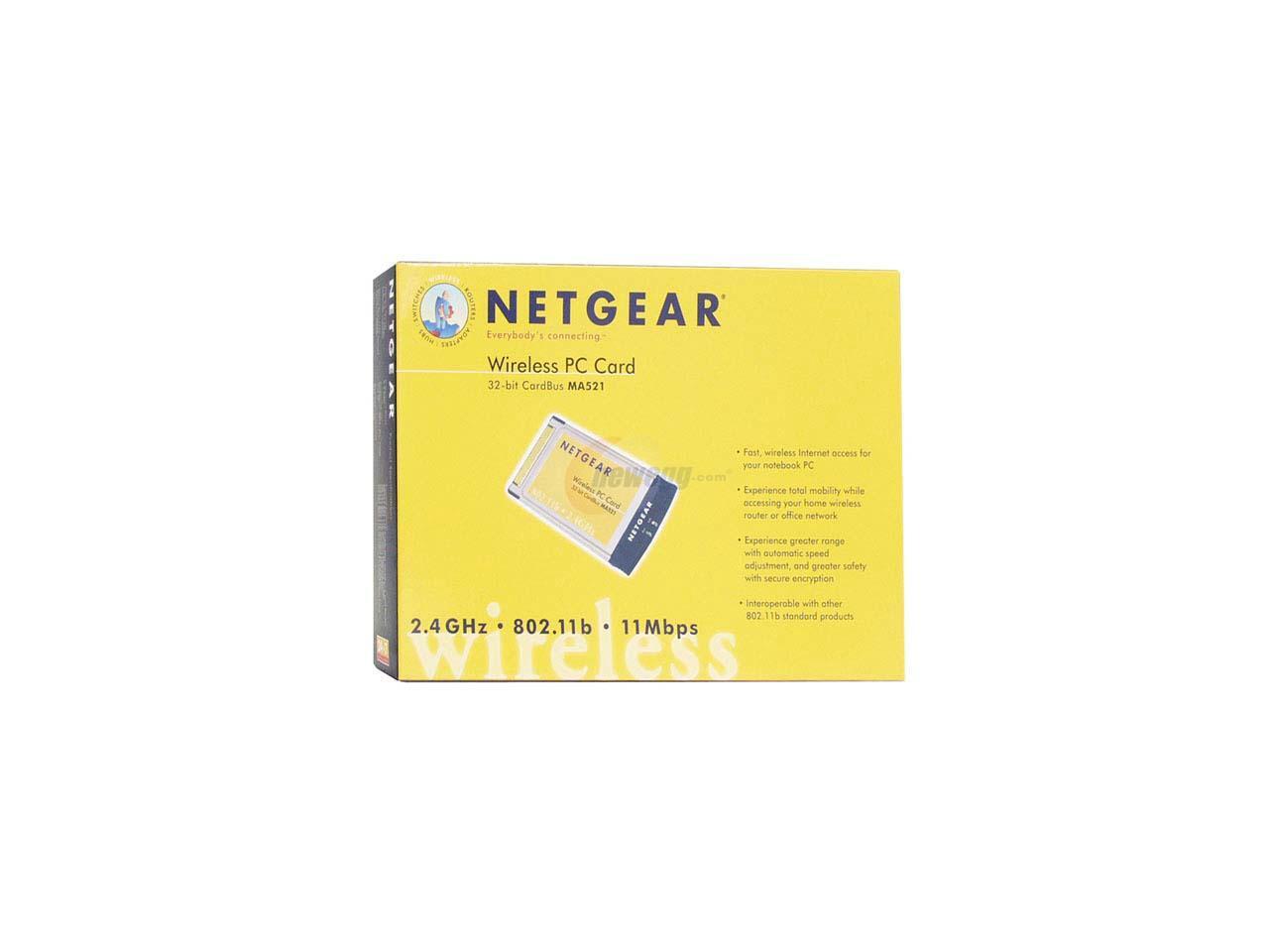 NETGEAR MA521 802.11b Wireless PC Card - Newegg.com
