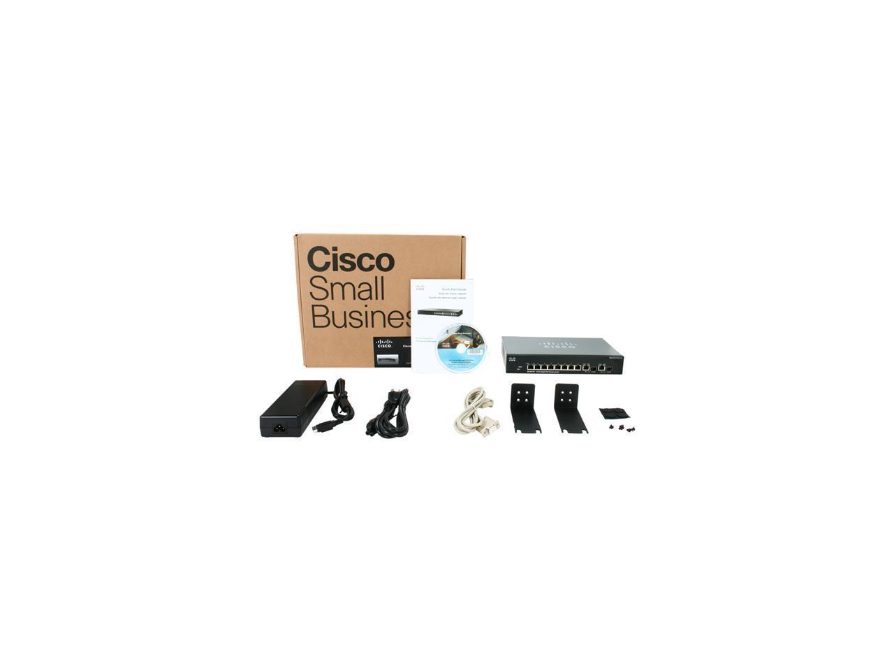 Cisco SG300-10P (SRW2008P-K9-NA) Gigabit PoE Managed Switch 10-port ...