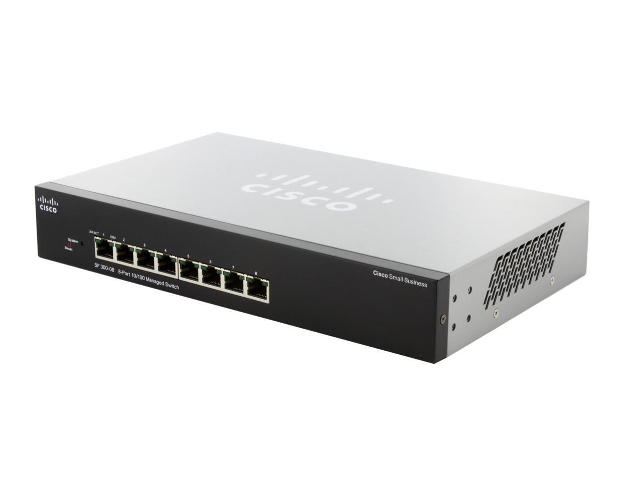 Cisco SF300-08 (SRW208-K9-NA) 8-port 10/100 Managed Switch - Newegg.com