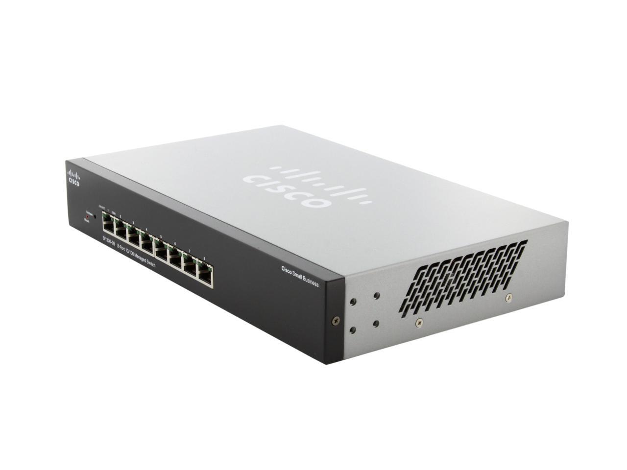 Cisco SF300-08 (SRW208-K9-NA) 8-port 10/100 Managed Switch - Newegg.com