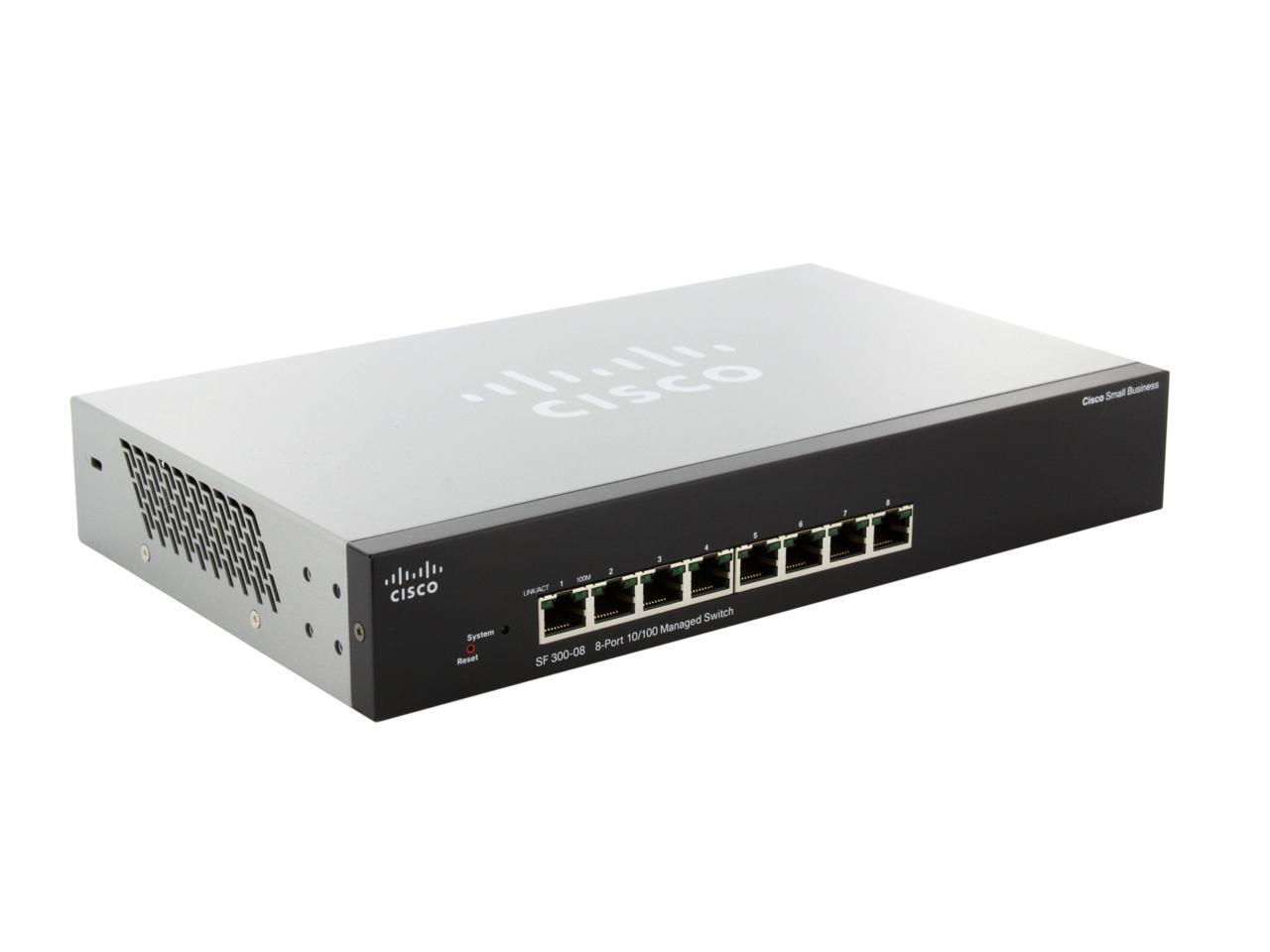 Cisco SF300-08 (SRW208-K9-NA) 8-port 10/100 Managed Switch - Newegg.com