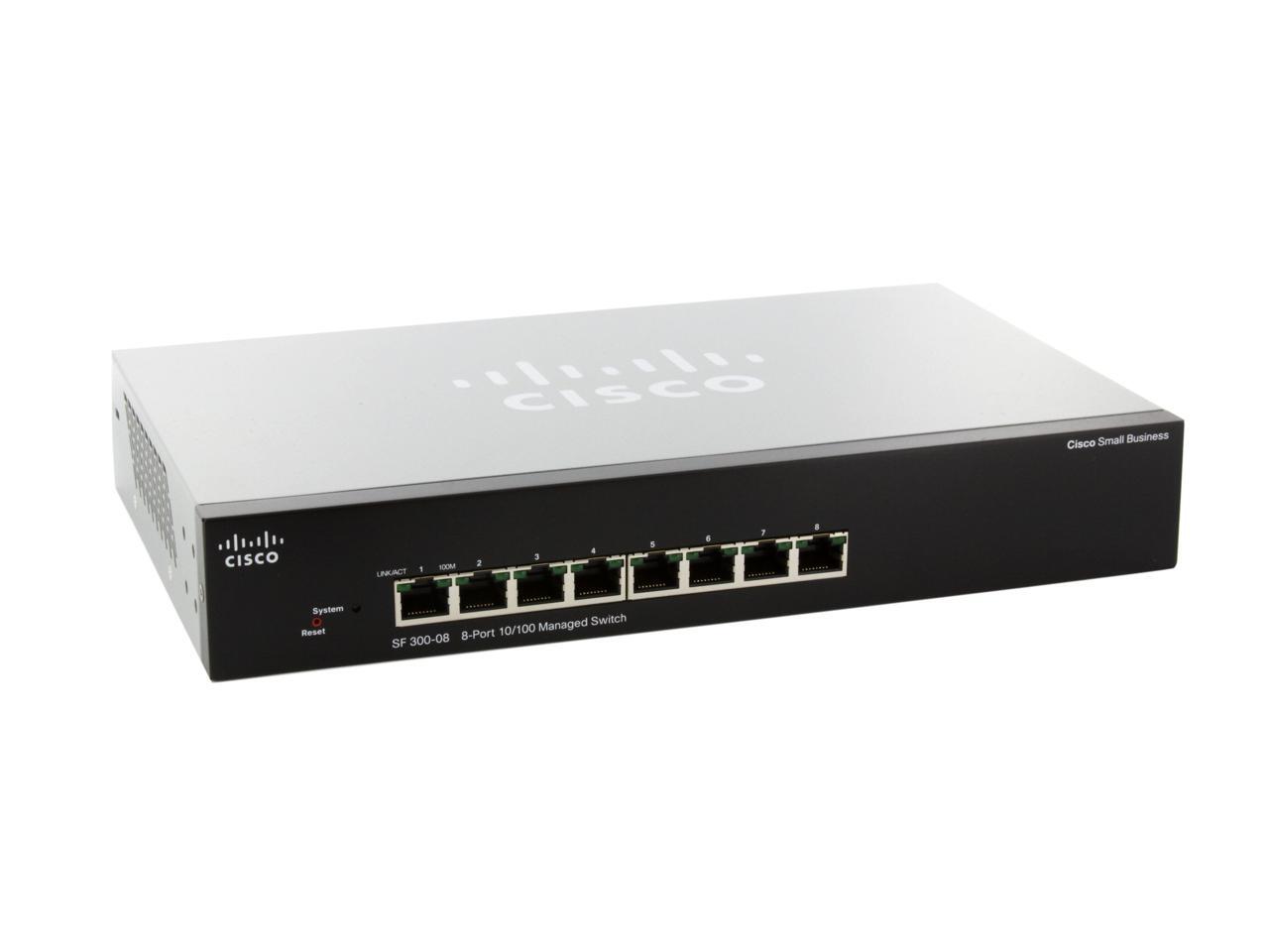 Cisco SF300-08 (SRW208-K9-NA) 8-port 10/100 Managed Switch - Newegg.com