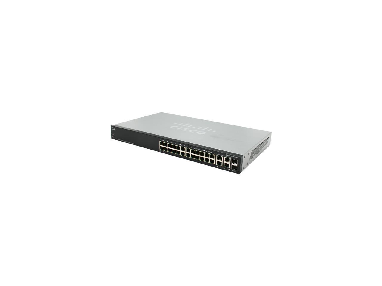 Cisco SF300-24P (SRW224G4P-K9-NA) 24-port 10/100 PoE Managed Switch ...