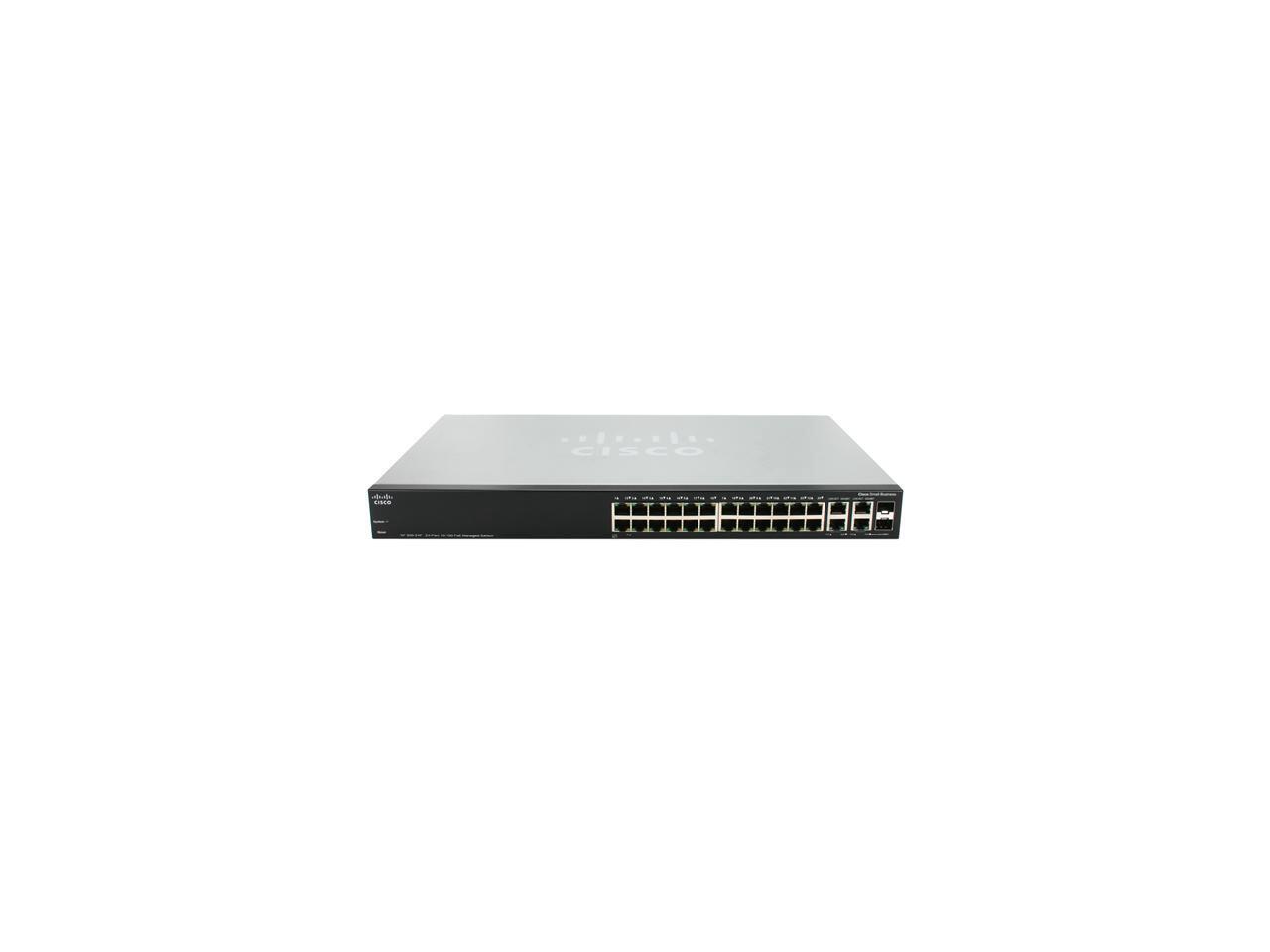 Cisco SF300-24P (SRW224G4P-K9-NA) 24-port 10/100 PoE Managed Switch ...
